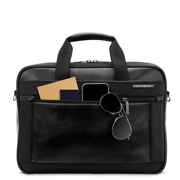 Samsonite | Bags | Samsonite Executive Leather Brief Laptop Bag With 56 ...